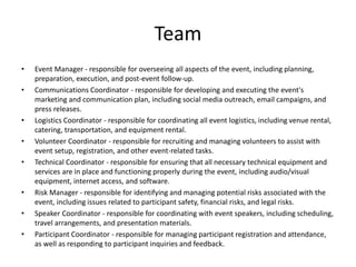 Plan for Event | PDF | Business Expos & Conferences | Events