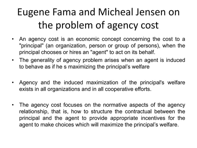 Adolf Berle and Gardeners Means on separation of ownership and control ...