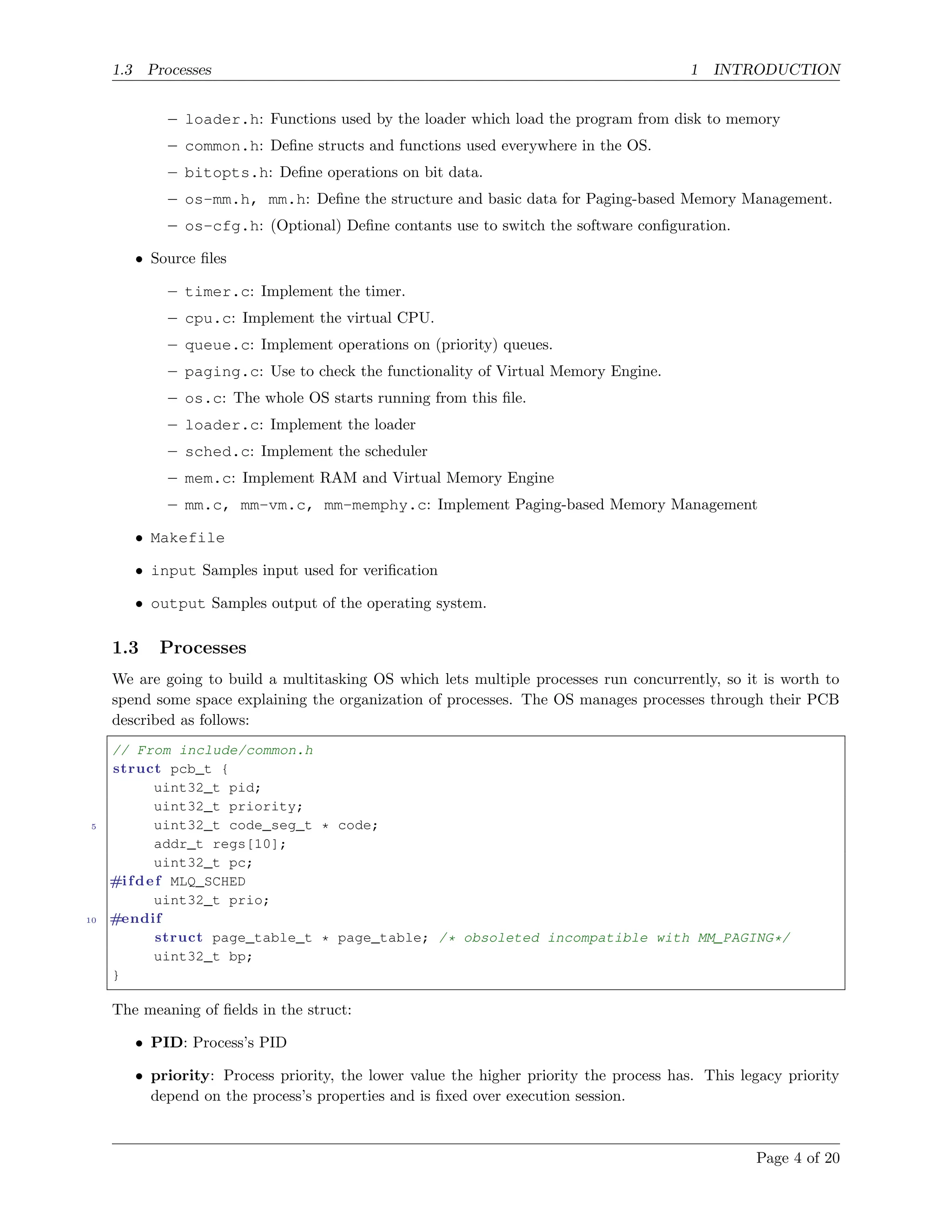 Bài tập lớn hệ điều hành HCMUT_HK232.pdf | Operating Systems | Computer Software and Applications