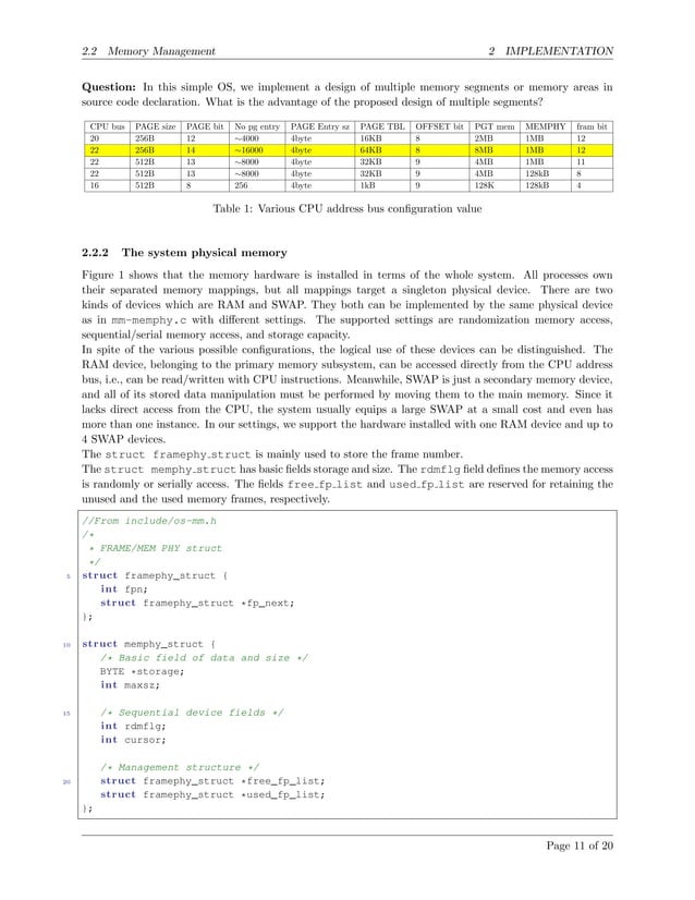 Bài tập lớn hệ điều hành HCMUT_HK232.pdf | Operating Systems | Computer Software and Applications