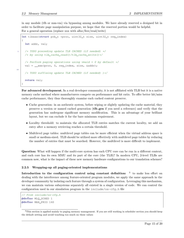 Bài tập lớn hệ điều hành HCMUT_HK232.pdf | Operating Systems | Computer Software and Applications