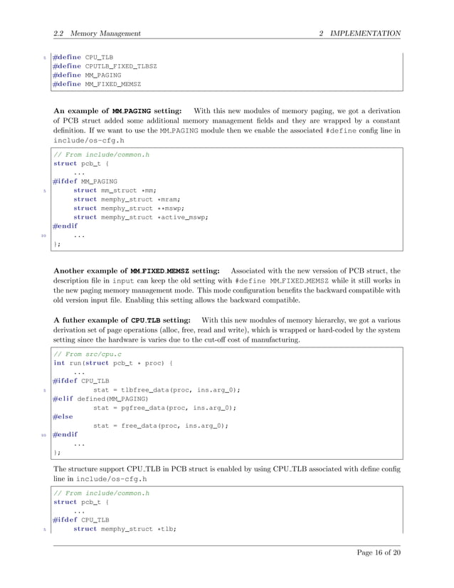 Bài tập lớn hệ điều hành HCMUT_HK232.pdf | Operating Systems | Computer Software and Applications