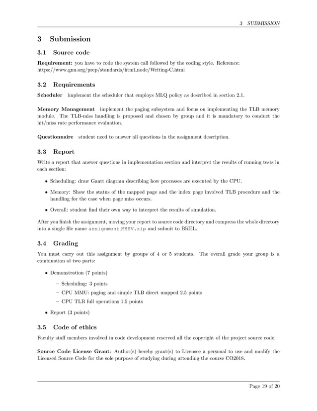 Bài tập lớn hệ điều hành HCMUT_HK232.pdf | Operating Systems | Computer Software and Applications