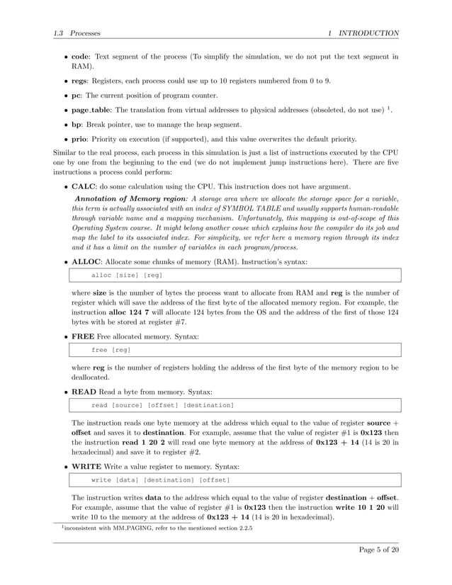 Bài tập lớn hệ điều hành HCMUT_HK232.pdf | Operating Systems | Computer Software and Applications