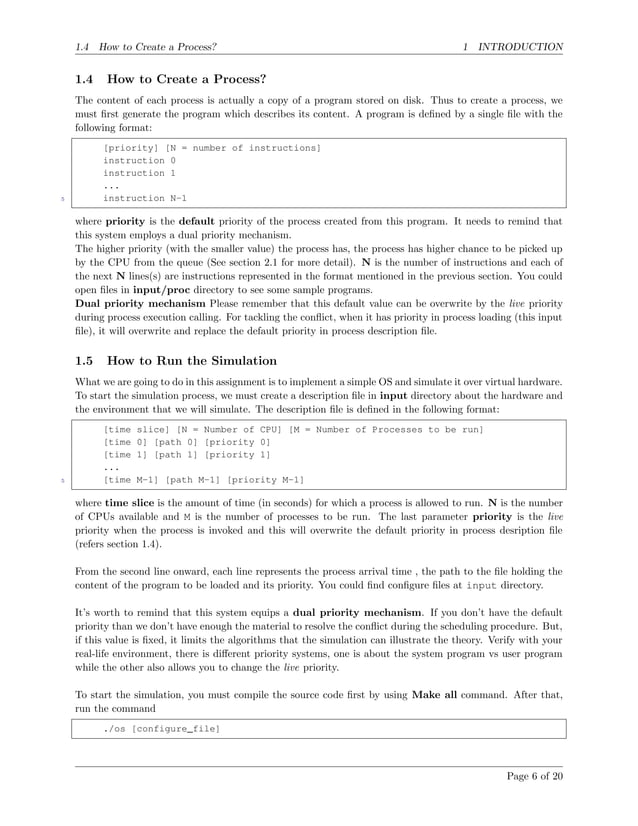 Bài tập lớn hệ điều hành HCMUT_HK232.pdf | Operating Systems | Computer Software and Applications