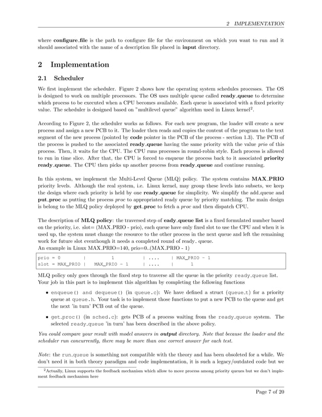 Bài tập lớn hệ điều hành HCMUT_HK232.pdf | Operating Systems | Computer Software and Applications