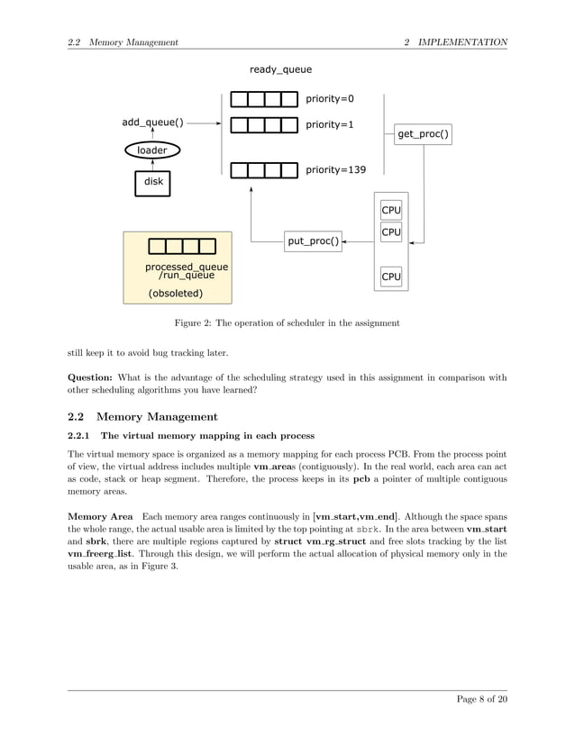 Bài tập lớn hệ điều hành HCMUT_HK232.pdf | Operating Systems | Computer Software and Applications