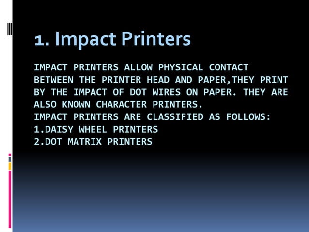 printer and its type ppt pdf computer file | PPT