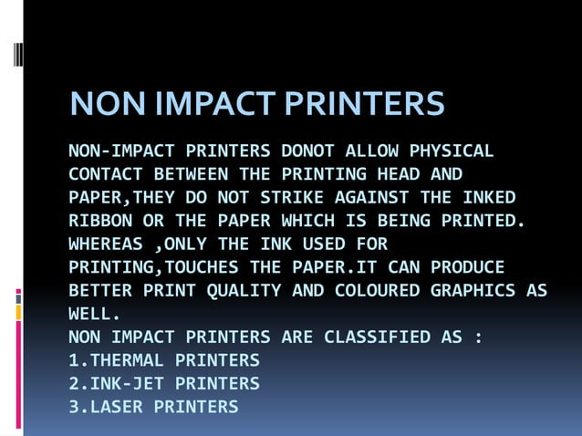 printer and its type ppt pdf computer file | PPT
