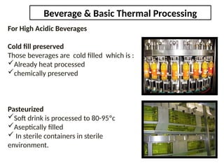 contamination spoilage and preservation of soft drinks | PPTX