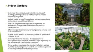 PPT on specialized gardens like rock garden, water garden etc. | PPTX