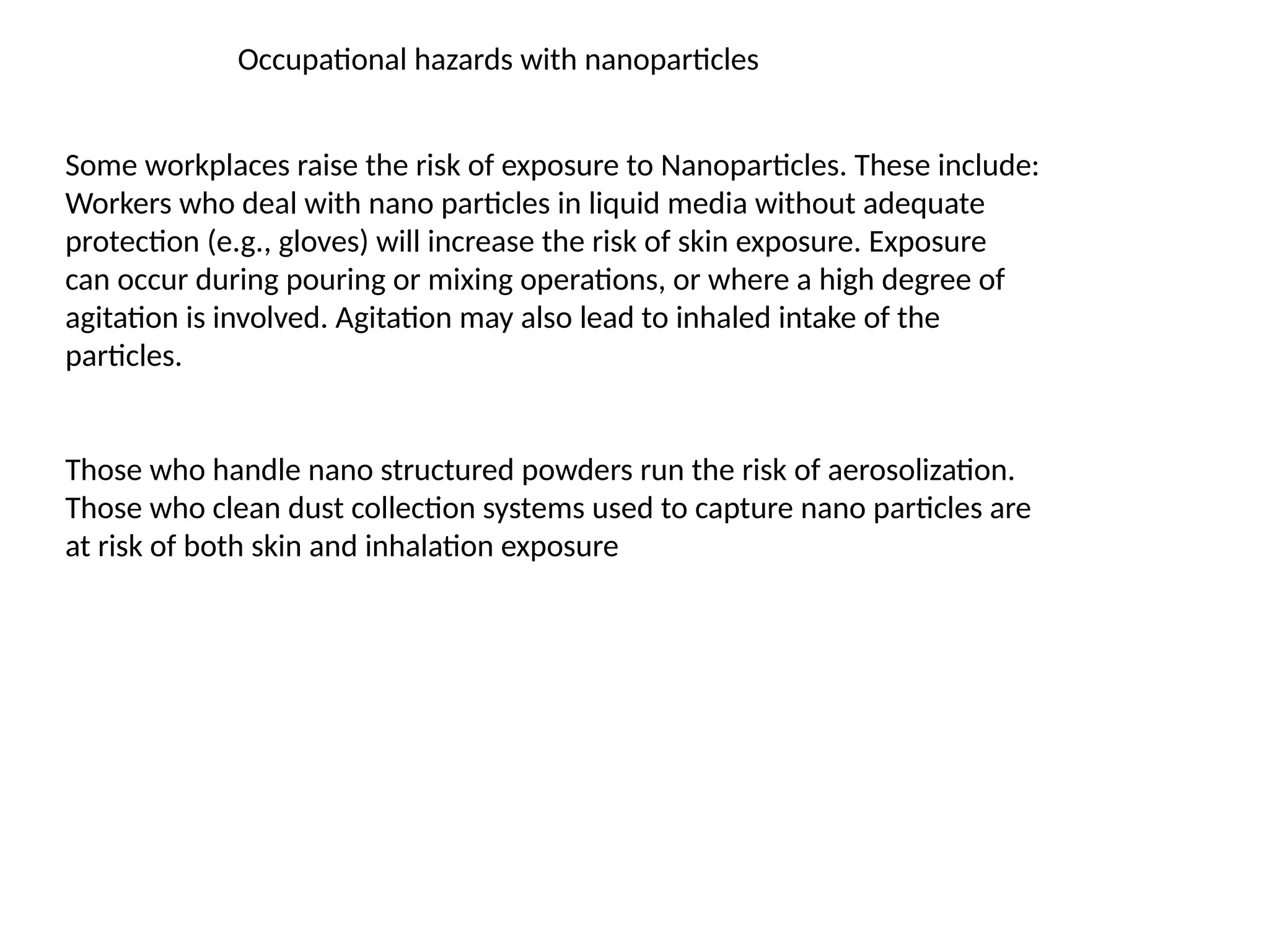 Assignment Potential Hazards Nanomaterials | PPTX
