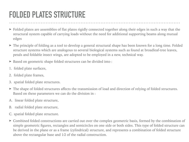 folded plate structure | PDF