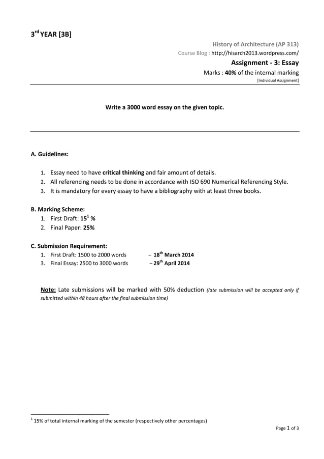 Assignment 3 guidelines | PDF