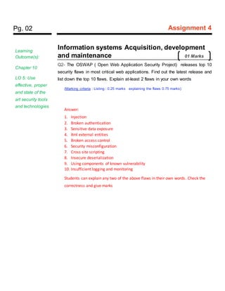 Assignment 4-it409-IT Security & Policies questions and answers | PDF