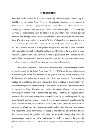 COERCION (DURESS) | DOCX