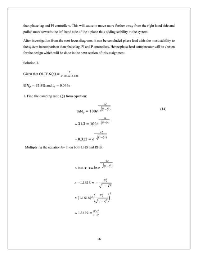 Linear Control Hard-Disk Read/Write Controller Assignment | PDF | Physics | Science
