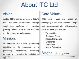 ITC - Marketing Management | PPTX