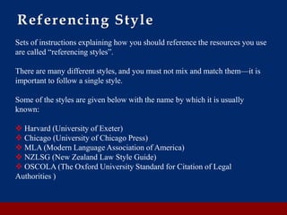 Assignment harvard referencing guidelines | PPTX
