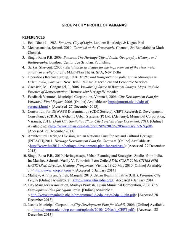 Assignment i by city profile group | PDF