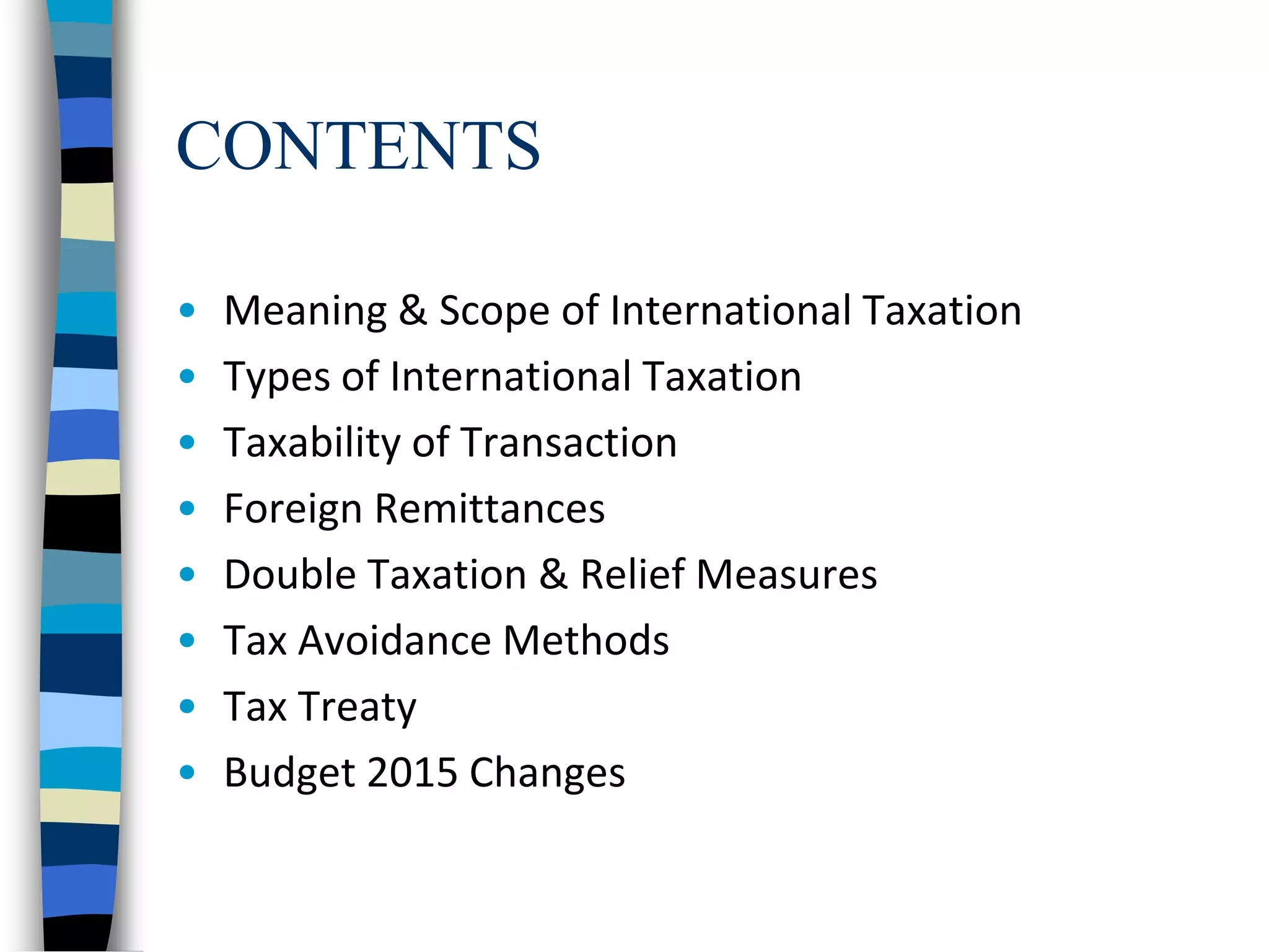 Assignment international taxation | PPTX