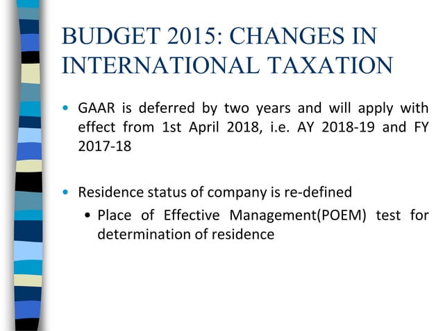 Assignment international taxation | PPT