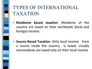 Assignment international taxation | PPTX