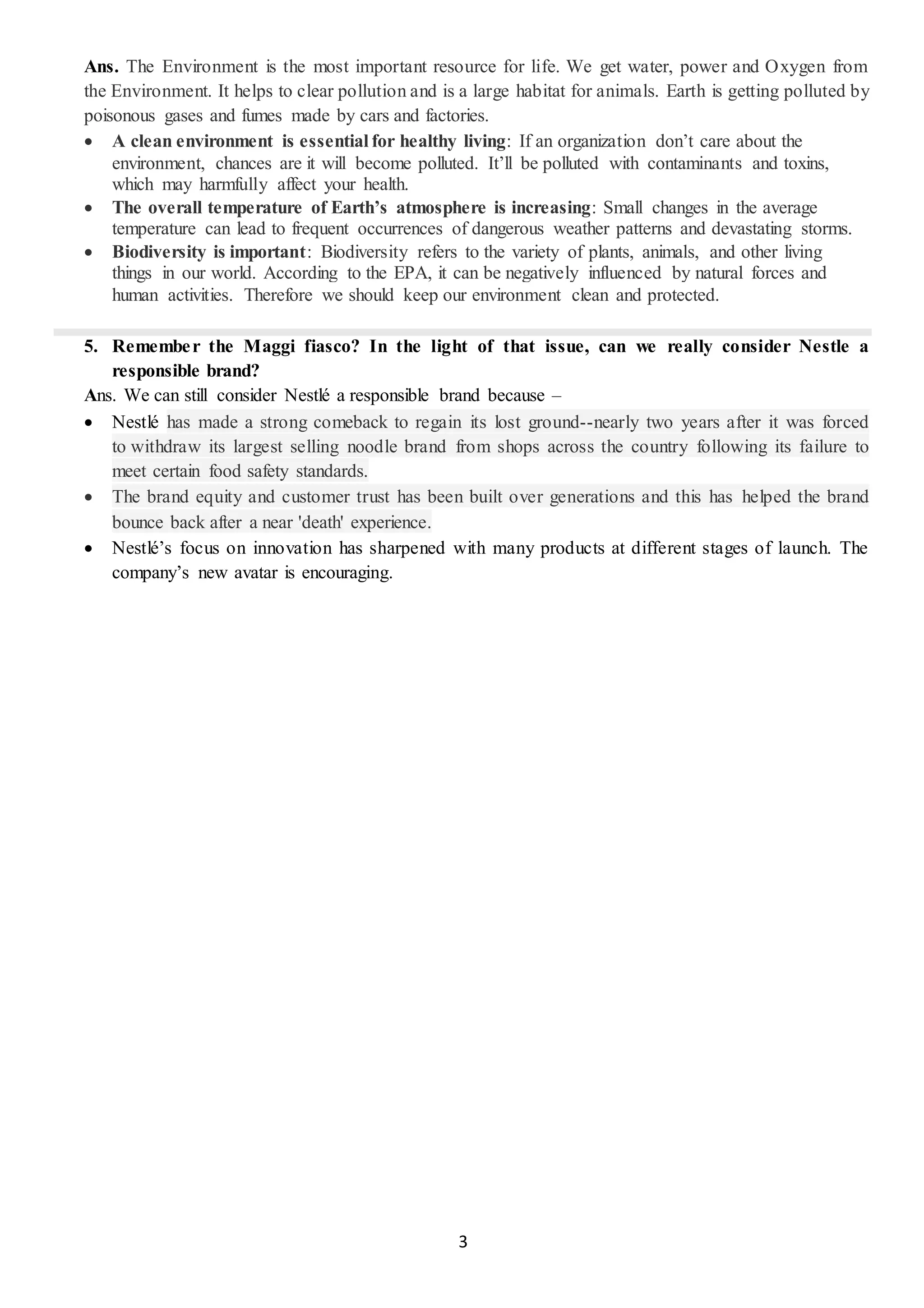nestle case study | DOCX