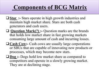 BCG matrix /GE9 cell matrix | PPTX