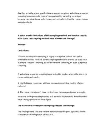 Assignment-On-Sampling (1).docx | Educational Assessment | Education