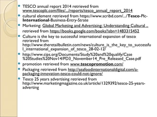 Assignment on Tesco (PLC) international marketing management | PPT