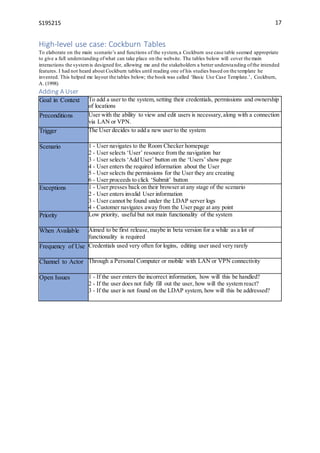 Software design and development - Requirements analysis and capture | PDF