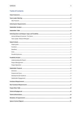 Software design and development - Requirements analysis and capture | PDF