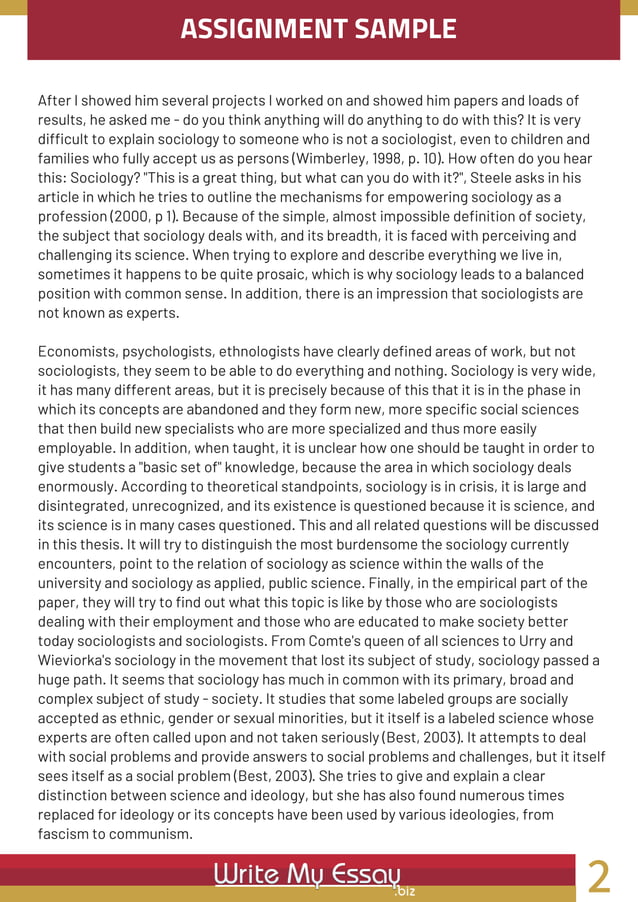 Assignment Sample | PDF