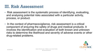 Signal Management and Risk Assessment in Pharmacovigilance | PPTX