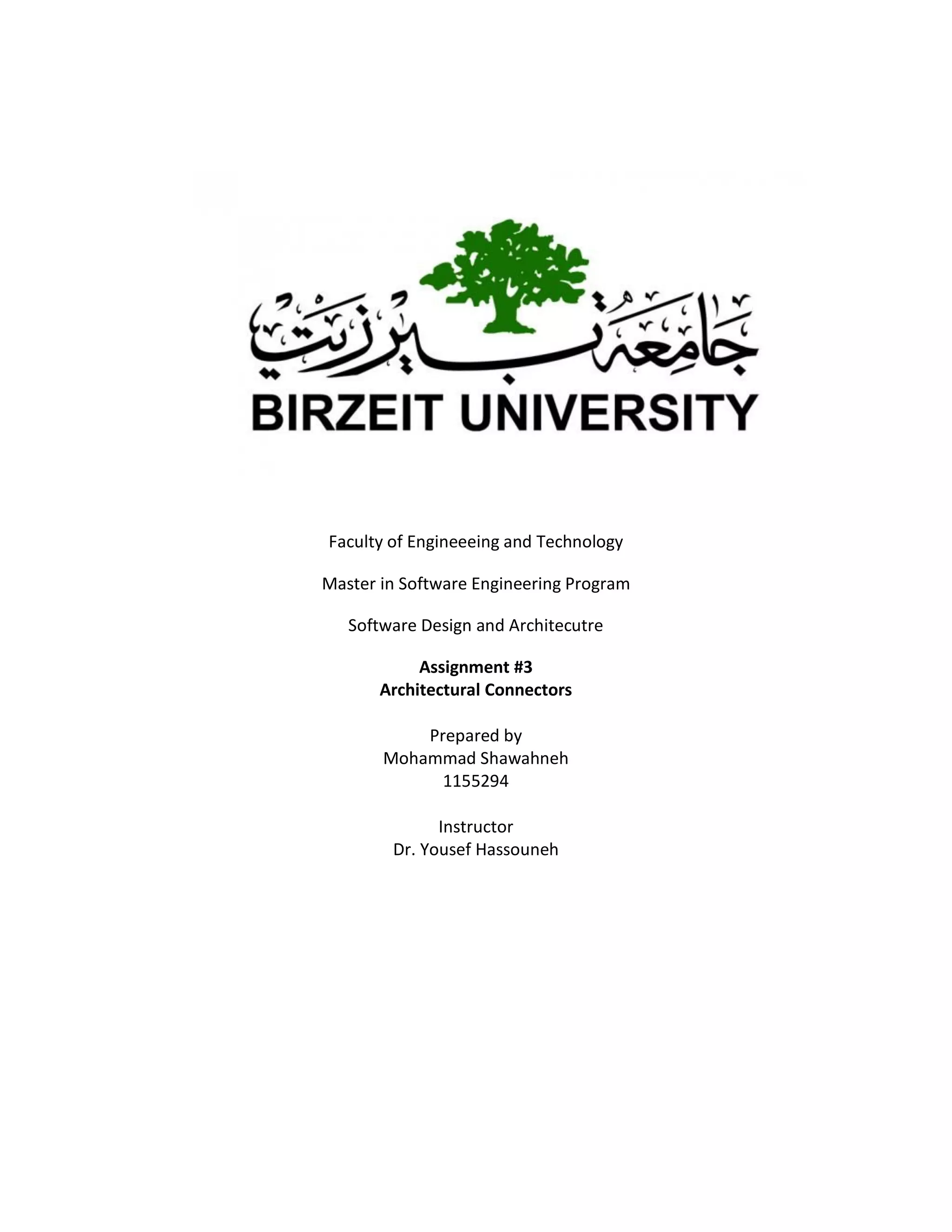 Software Architecture Connectors Activemq Analysis Pdf