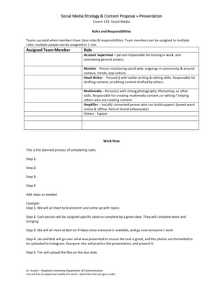 Social Media Strategy Assignment | PDF