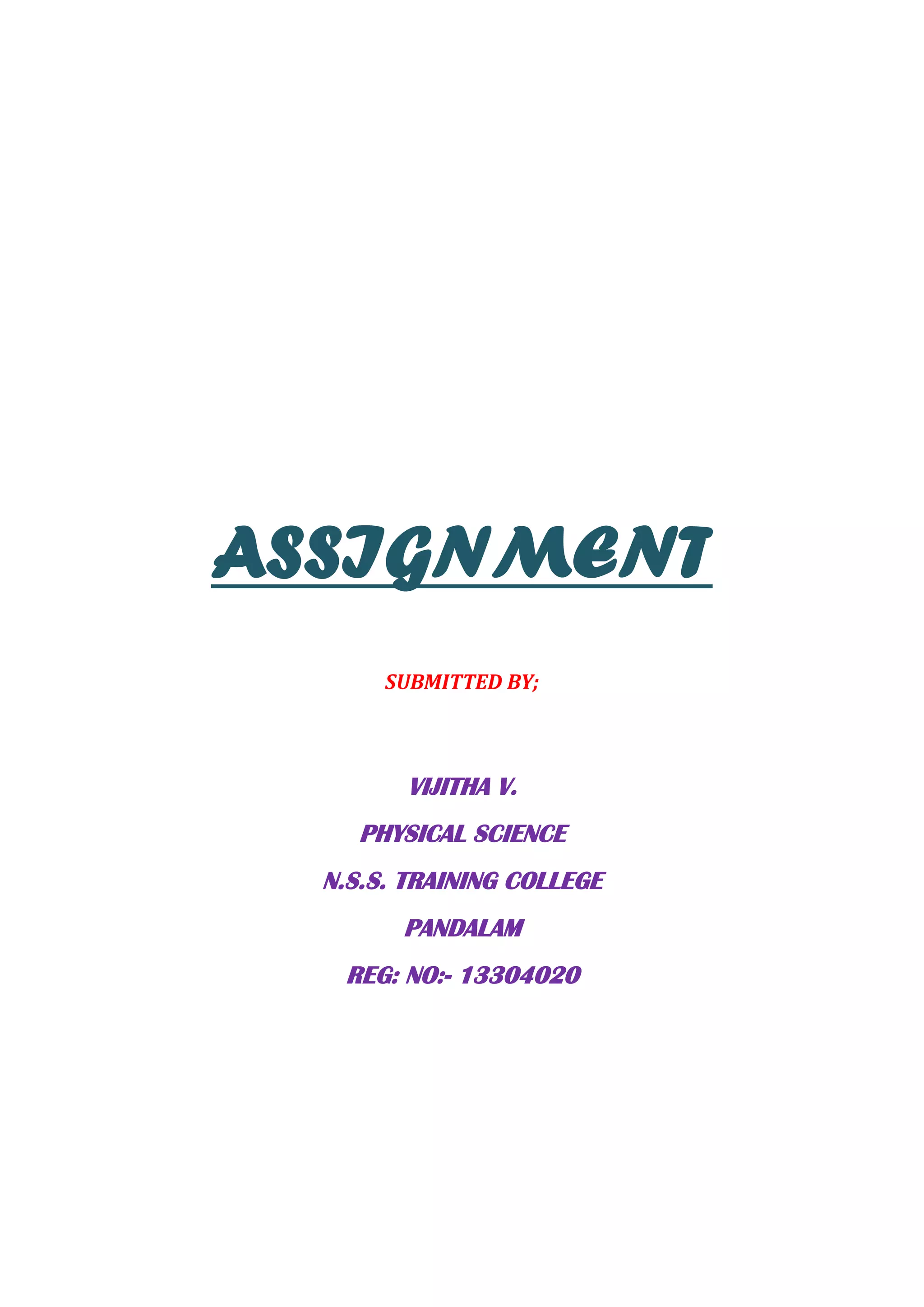 Assignment vijitha | PDF