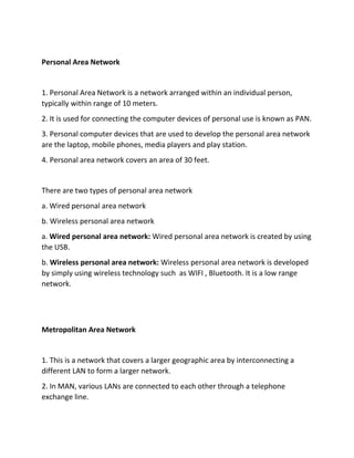 Classification of computer network | PDF