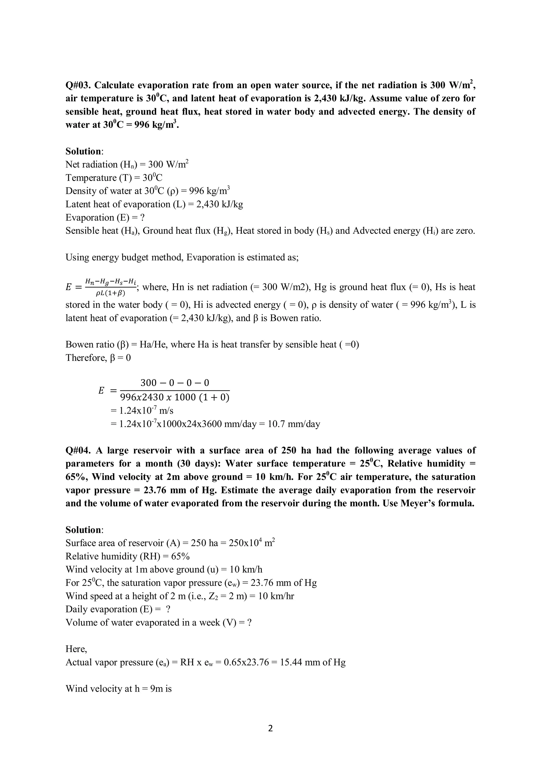 Assignment_01_Hydrology_Ch03_Solution (1).pdf