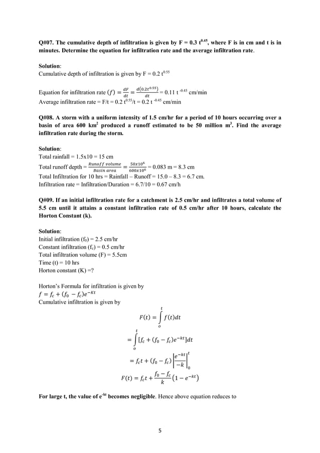 Assignment_01_Hydrology_Ch03_Solution (1).pdf | Weather | Science