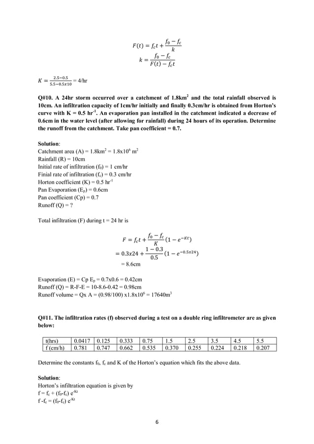 Assignment_01_Hydrology_Ch03_Solution (1).pdf | Weather | Science