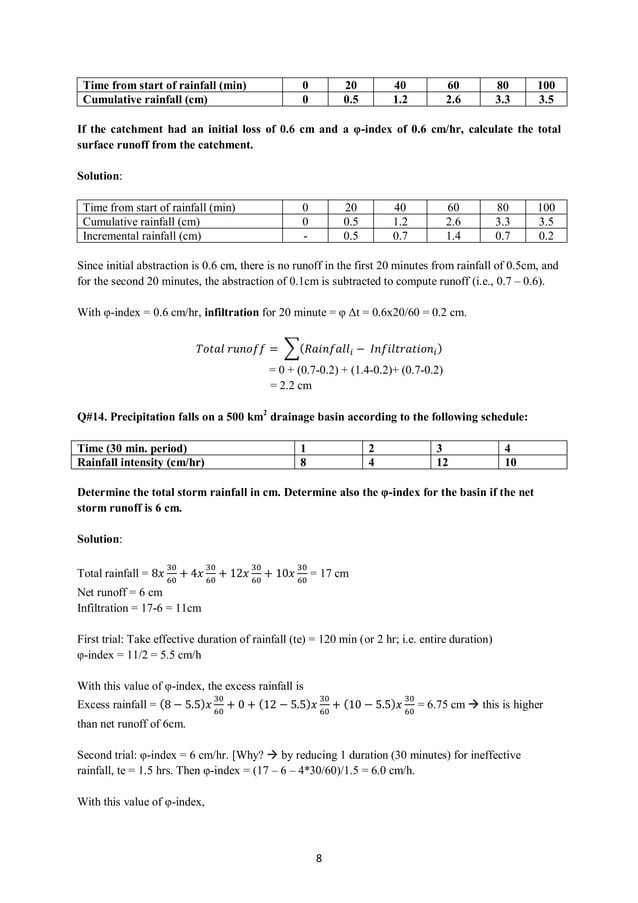 Assignment_01_Hydrology_Ch03_Solution (1).pdf | Weather | Science