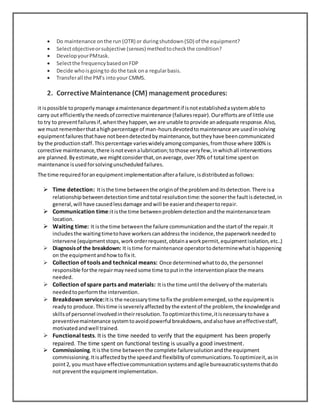 FIVE MAINTENANCE TYPES PROCEDURES | DOCX