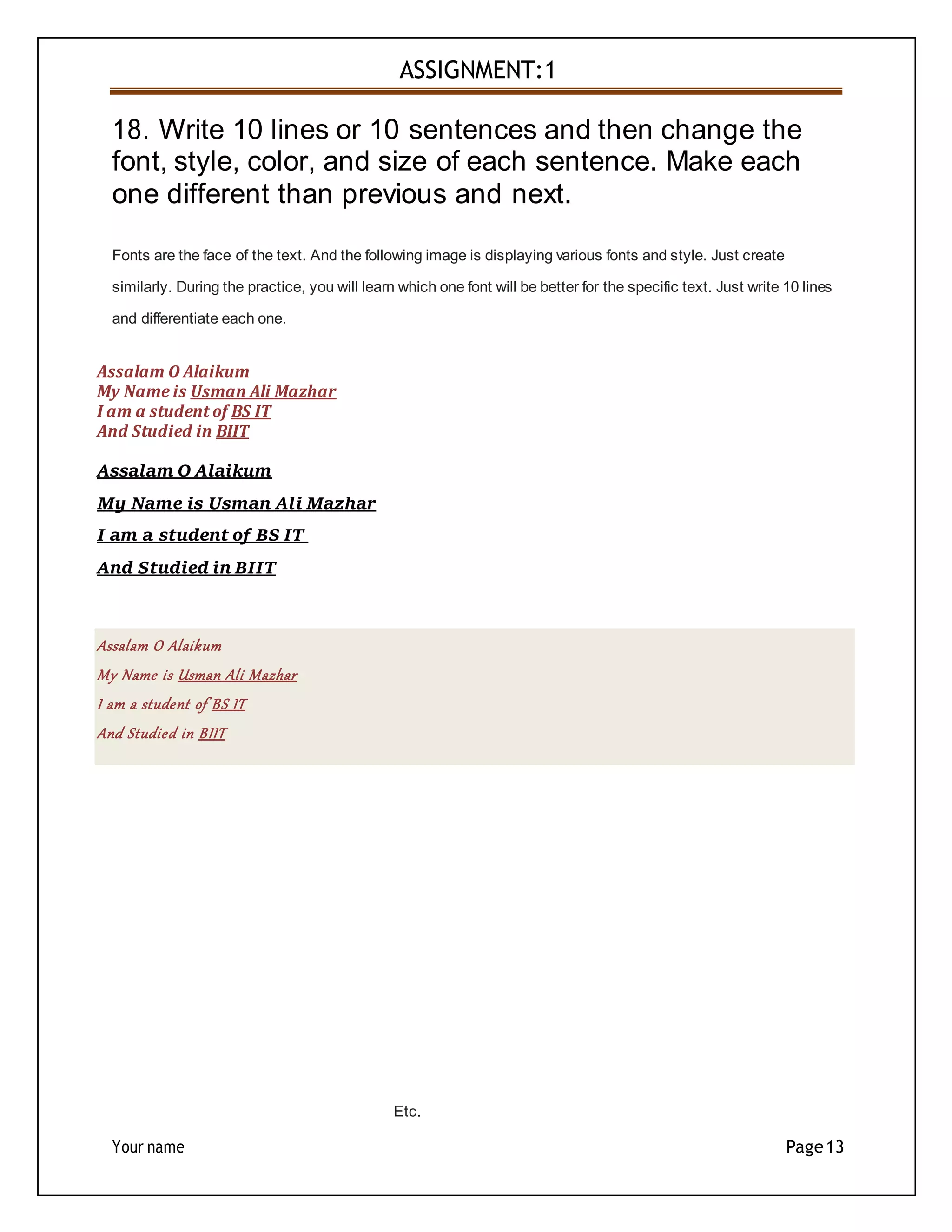 Assignment # 02 | DOCX