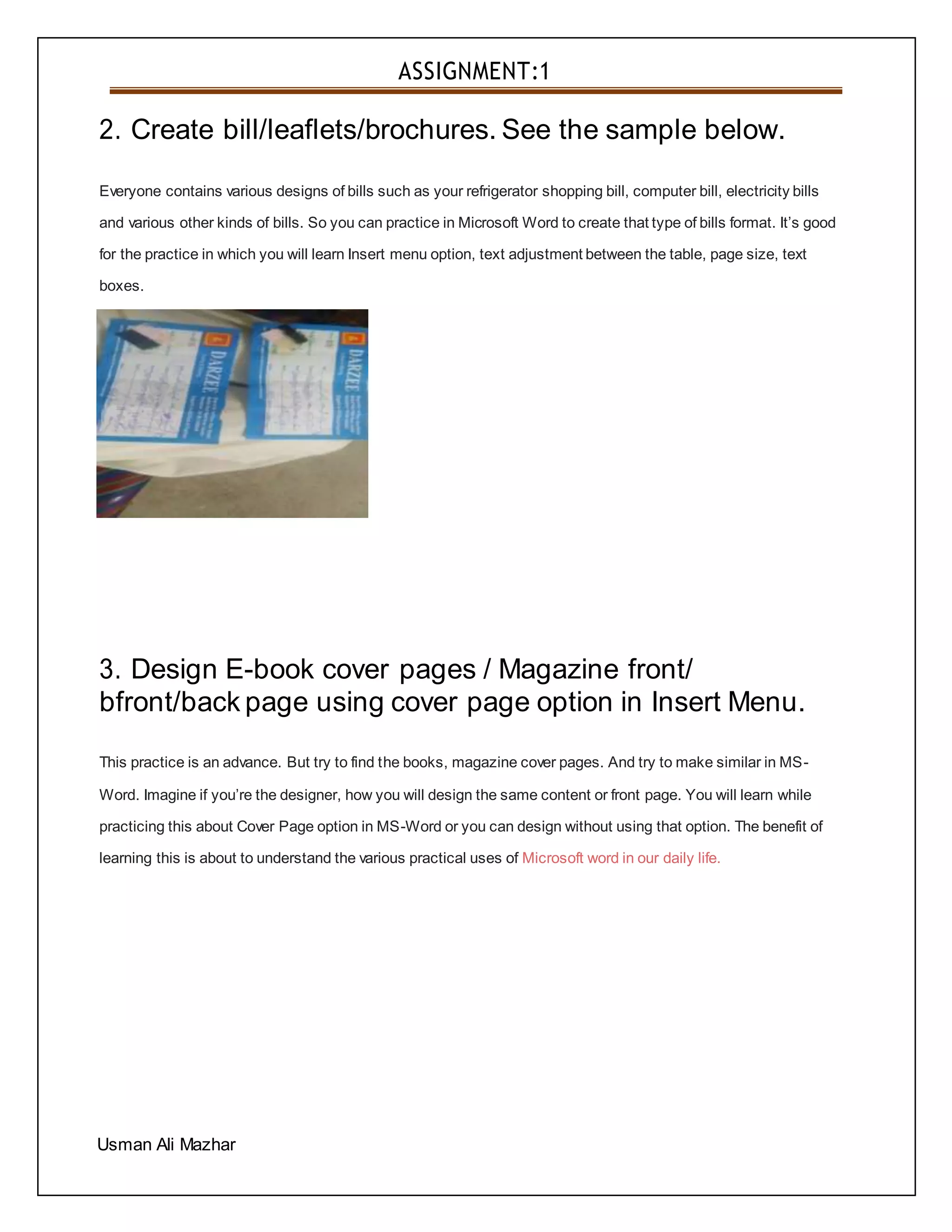 Assignment # 02 | DOCX