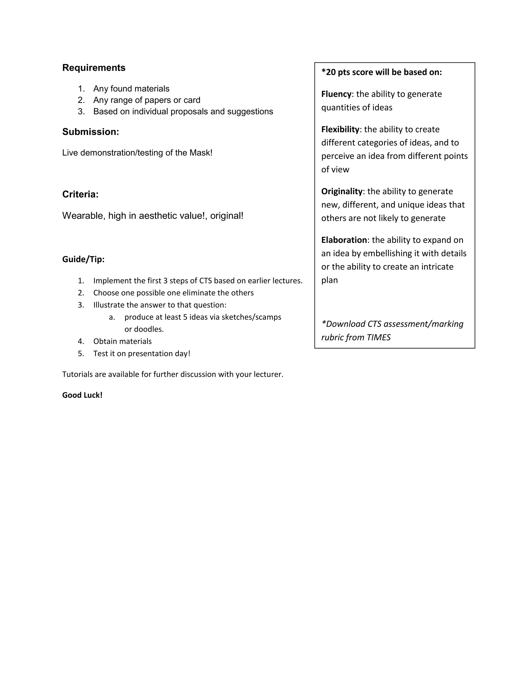 Assignment 02 masks | PDF