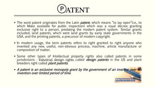 PATENTS, COPYRIGHTS, TRADEMARKS | PPTX