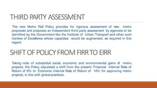 Metro Rail Policy, 2017 | PDF