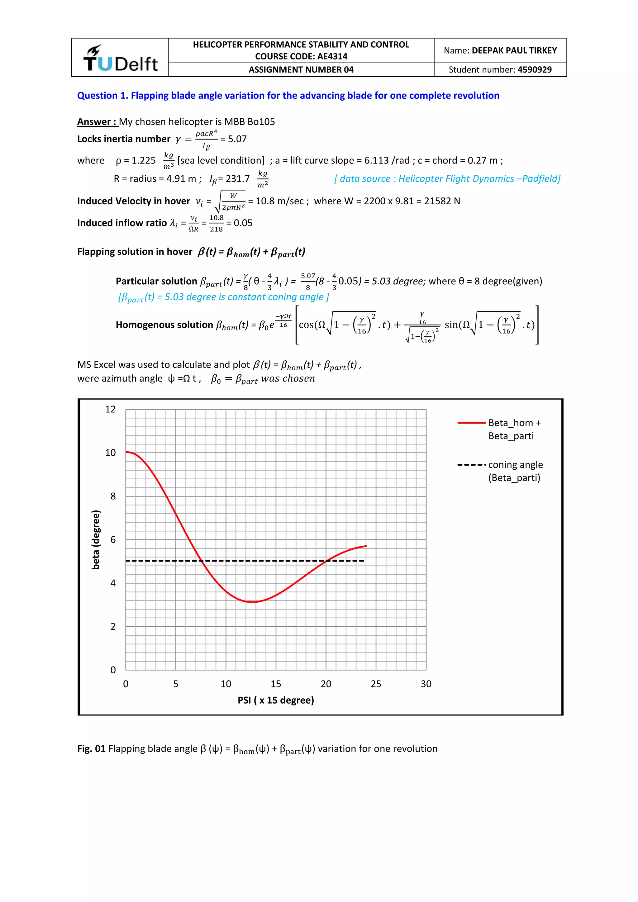 Helicopter rotor dynamics | PDF